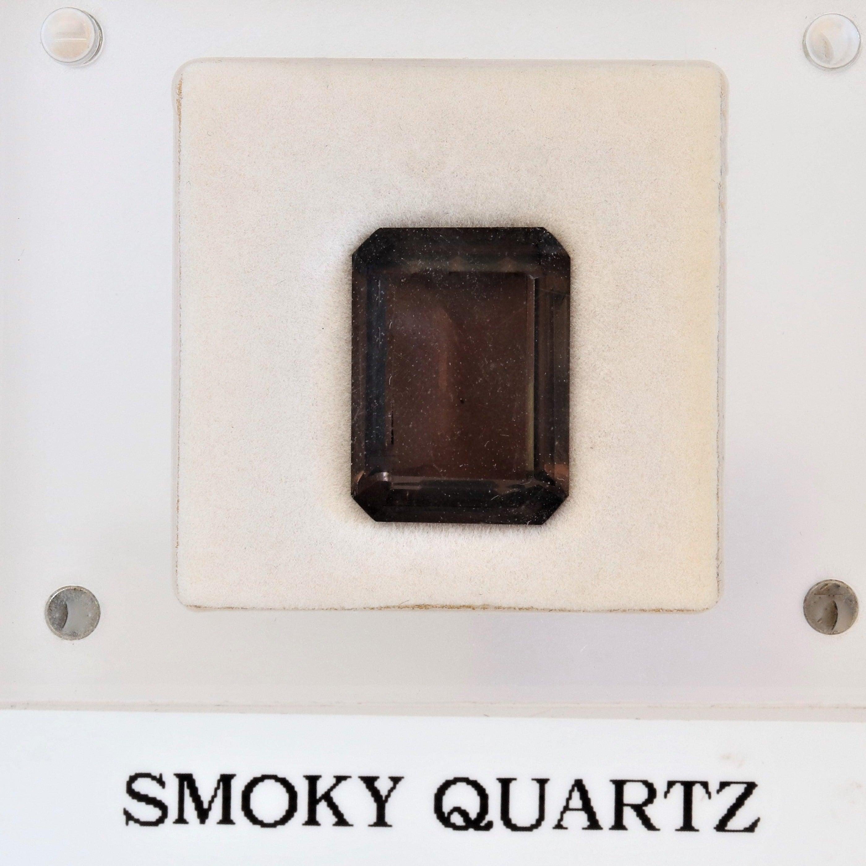 12mm x 10mm Octagon Smoky Quartz Stone