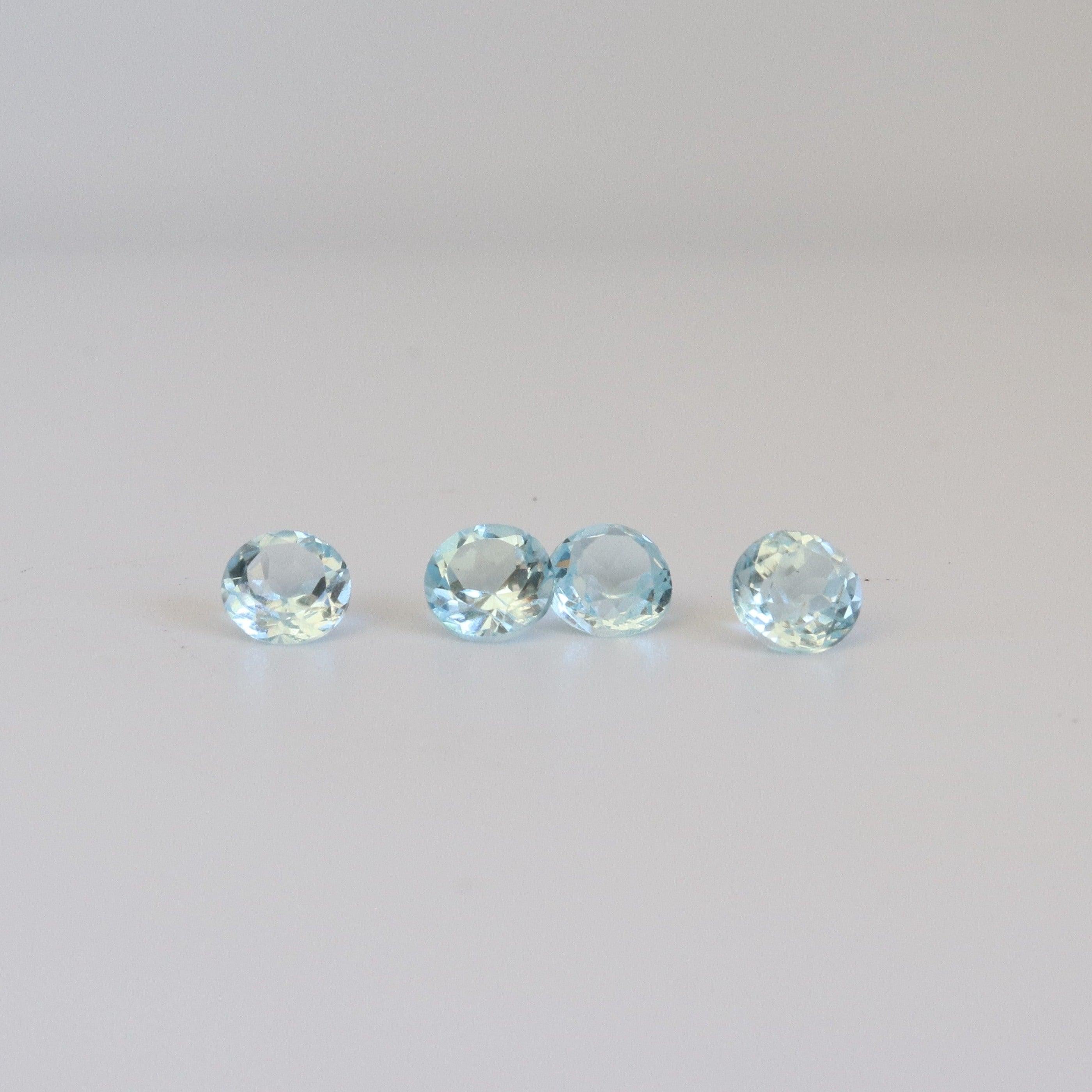5.1mm Round Blue Topaz Stone