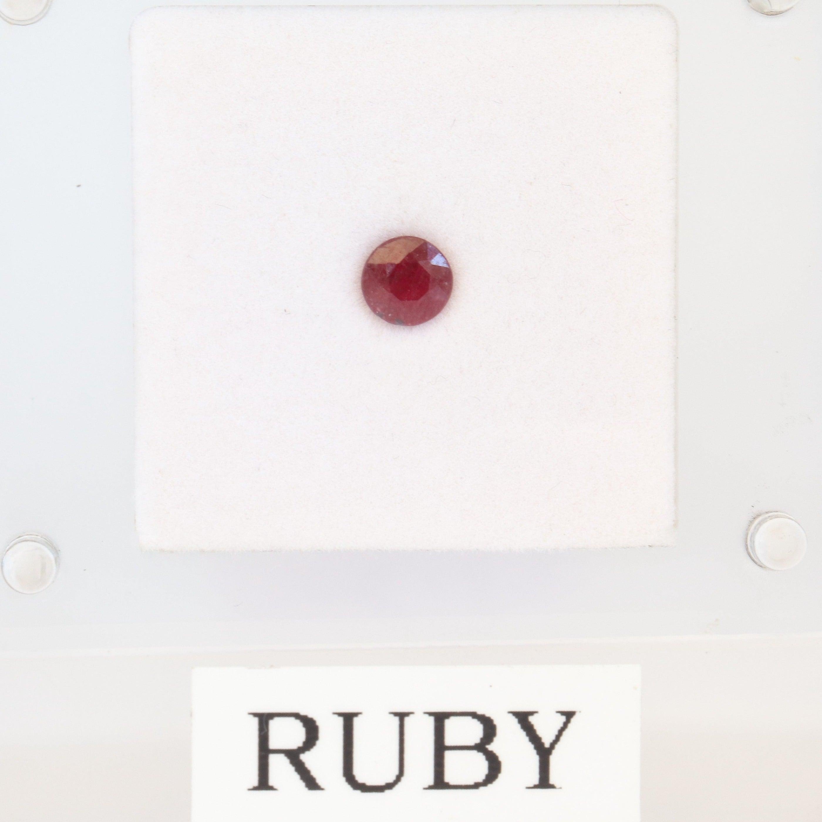 5mm Round Ruby Stone