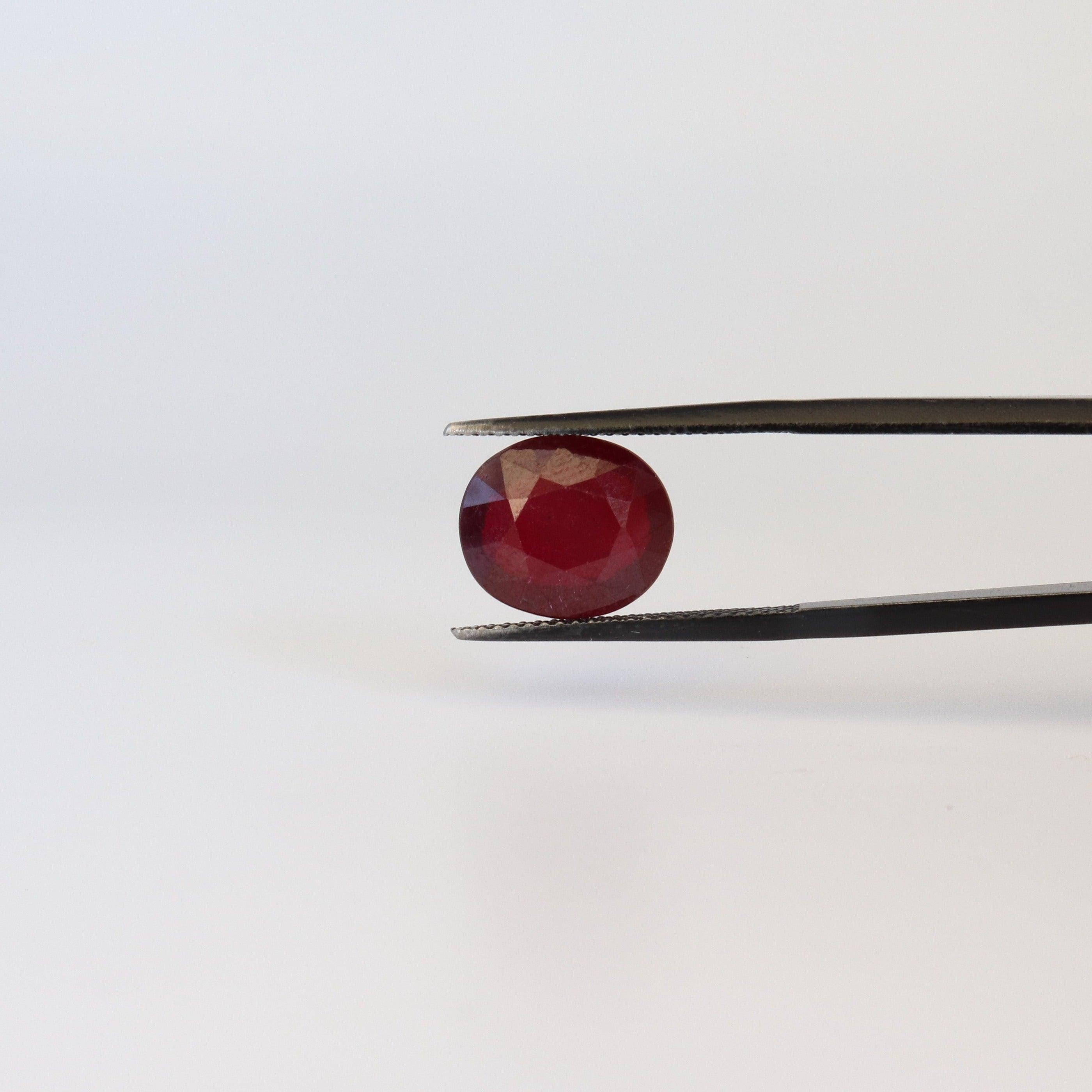 7mmx11.7mm Oval Ruby Stone