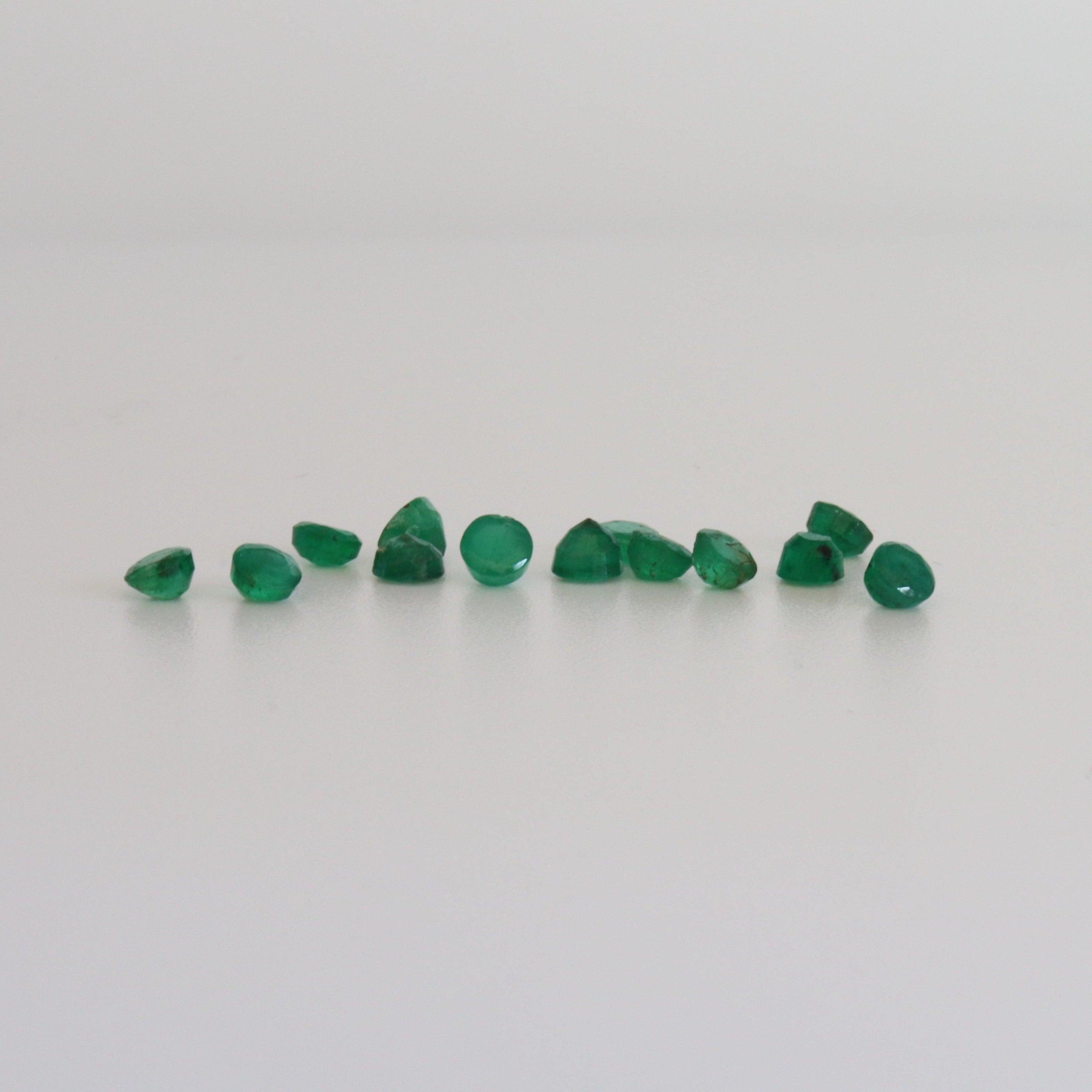 3.2mm Round Emerald Stone