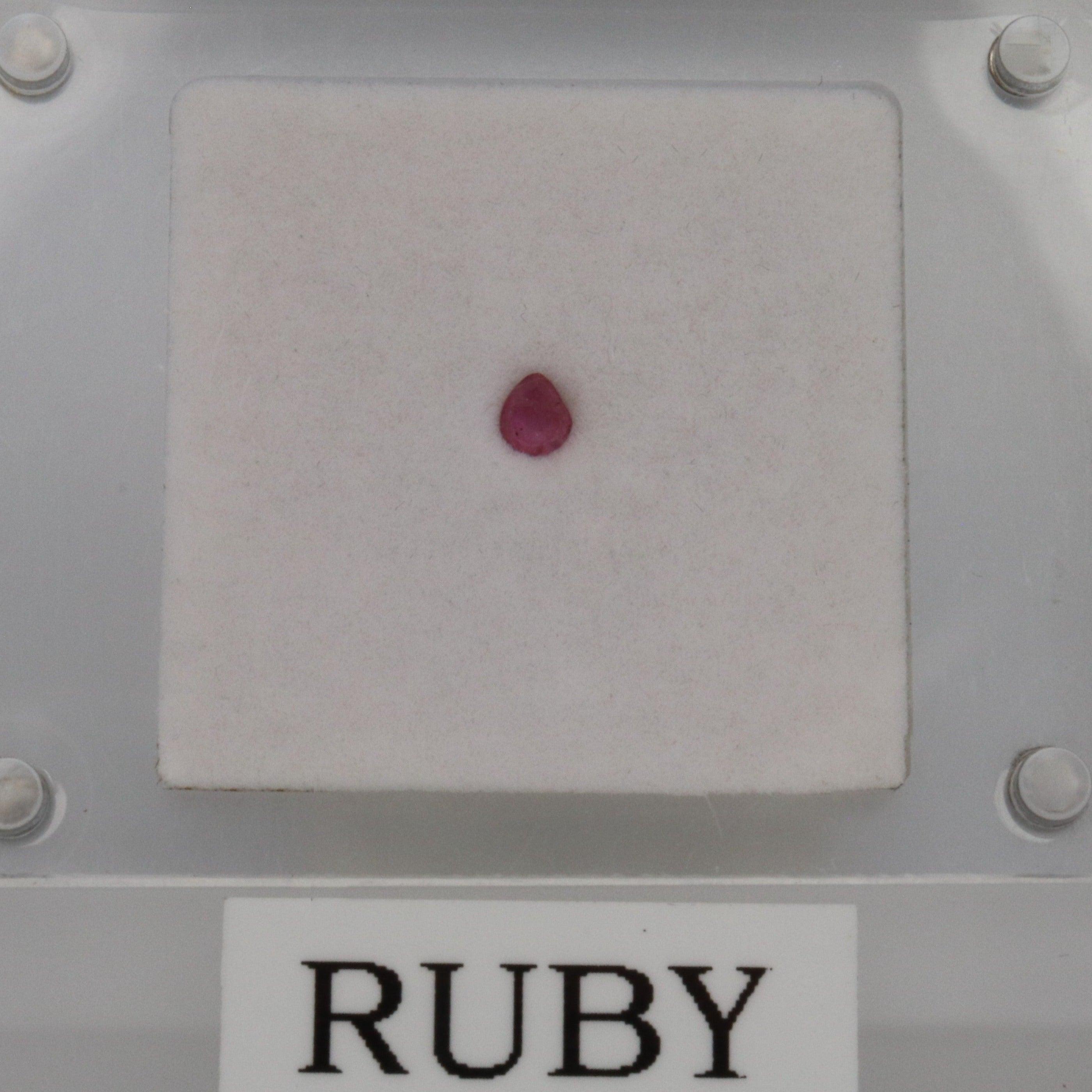 3.2mmx2.8mm Pear Ruby Stone Shop Jewelry Online - Cape Diamond Exchange ...